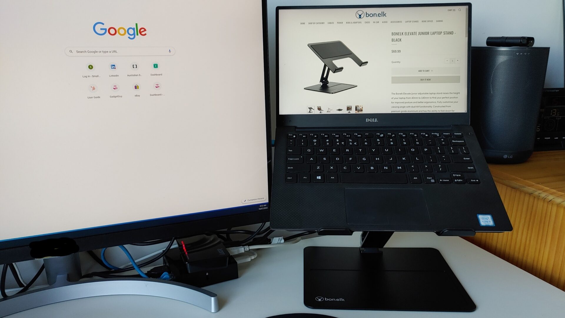 Is this you ? bon.elk Elevate laptop stand review > Small Business Answers